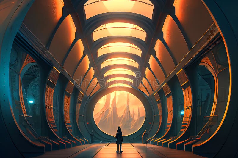 A Futuristic and Dynamic Ai Generated Illustration of an Underground ...