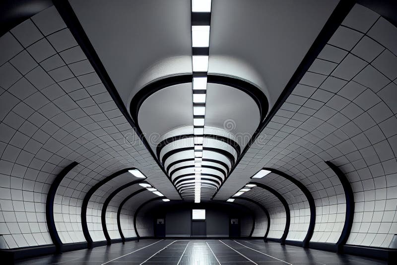 A Futuristic and Dynamic Ai Generated Illustration of an Underground ...