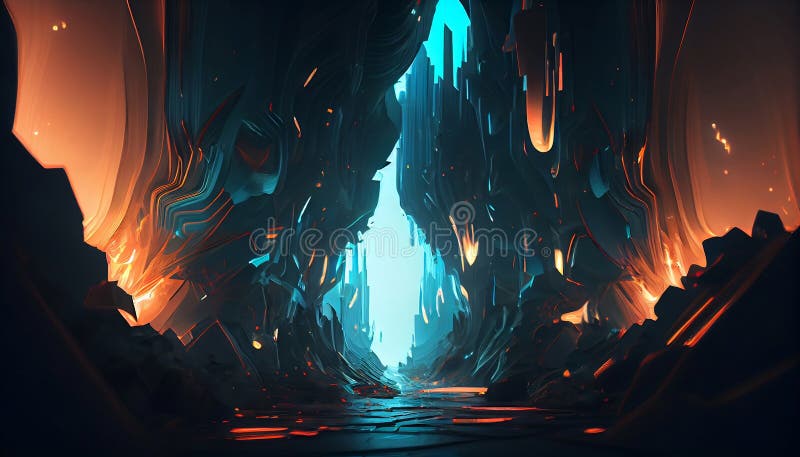Futuristic Dynamic Depths Abstract Background, Generative AI ...
