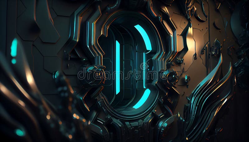 Futuristic Dynamic Depths Abstract Background, Generative AI ...