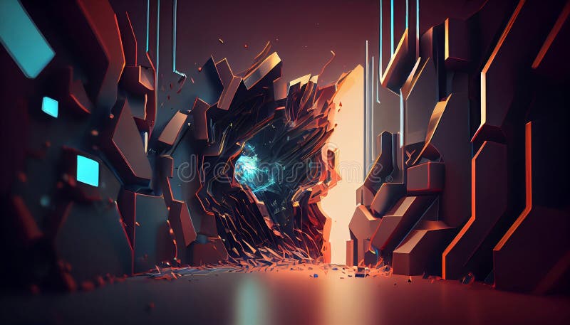 Futuristic Dynamic Depths Abstract Background, Generative AI ...