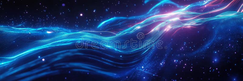 Futuristic Dynamic Technology Wallpaper with Glowing Blue Outlines and ...