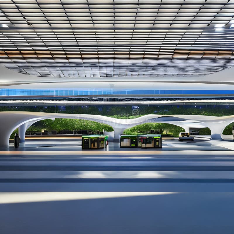 A Futuristic, Eco-friendly Transportation Hub that Seamlessly ...