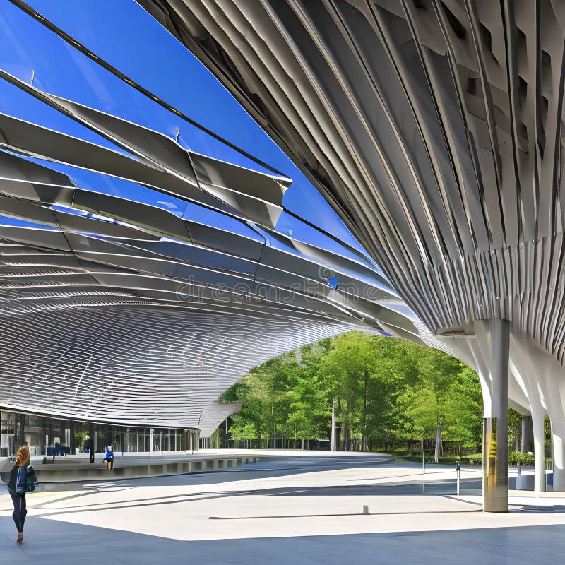 A Futuristic, Eco-friendly Transportation Hub that Seamlessly ...