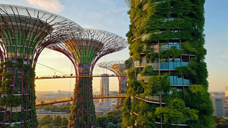 Modern Cityscape and Communication Network Concept. Telecommunication ...