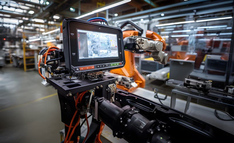 Futuristic Efficient Smart Automation Robot Revolution Production ...