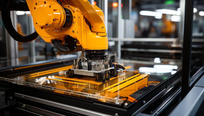 Futuristic Efficient Smart Automation Robot Revolution Production ...