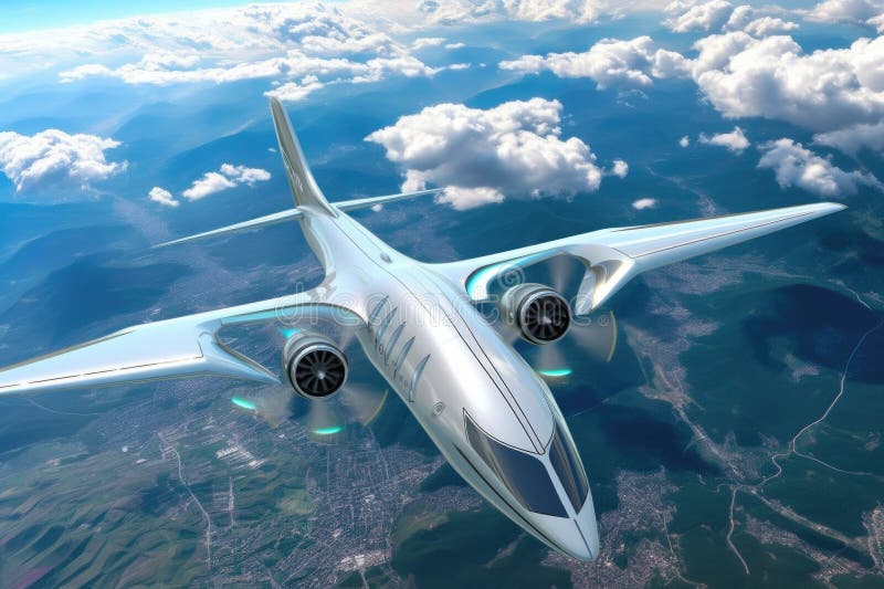 Futuristic Electric Bus with Sleek, Aerodynamic Design and Futuristic ...