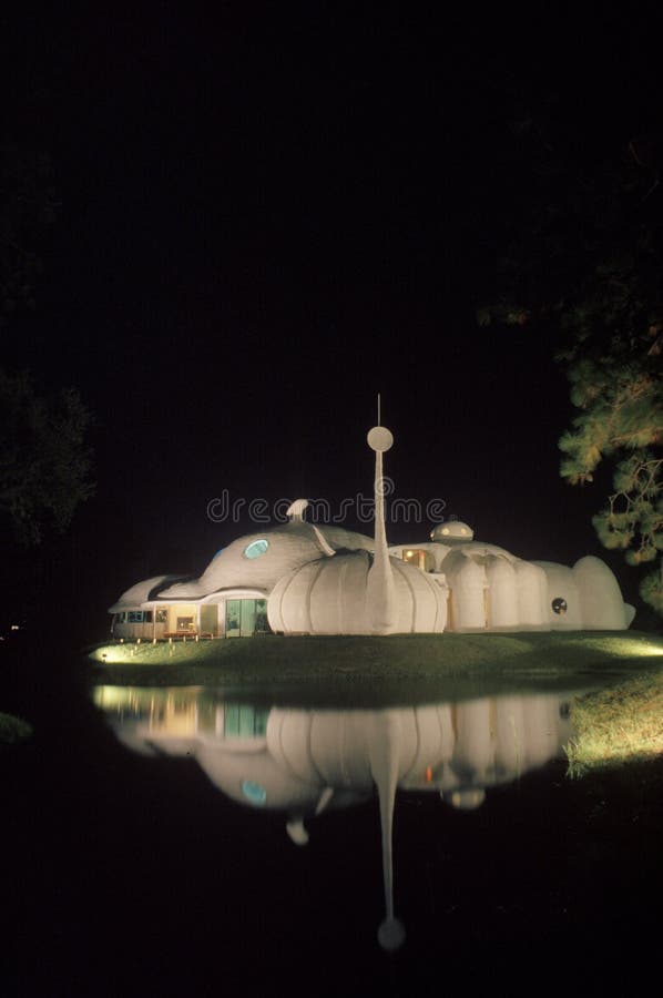 Futuristic Electric Cottage, Orlando, FL Stock Image - Image of orlando ...