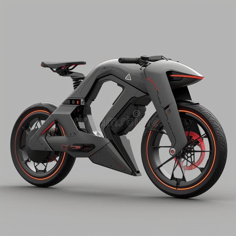 Futuristic Electric Motorcycle Design Showcasing Sleek Lines and ...