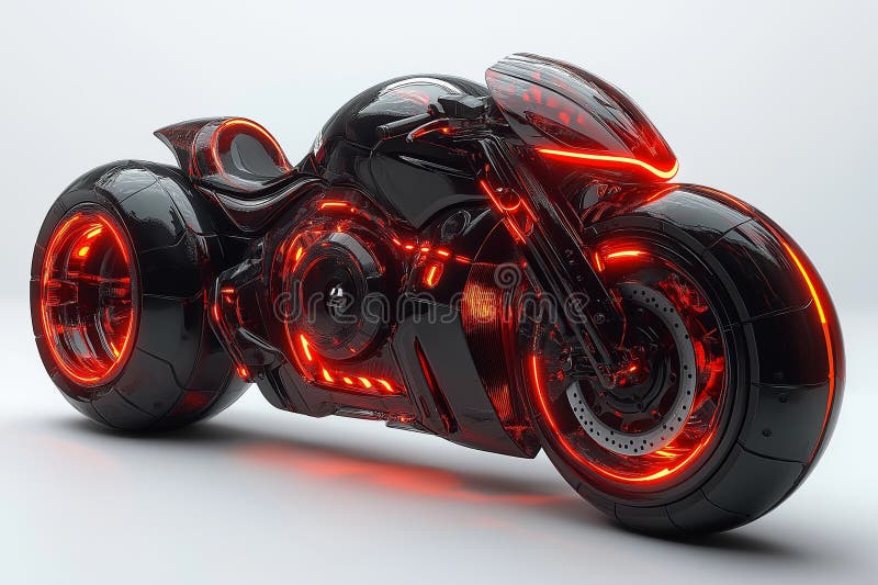 Futuristic Electric Motorcycle with an Ultra-modern Aerodynamic Design ...