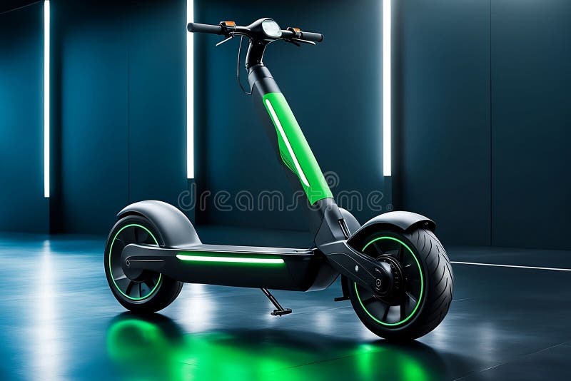 Futuristic Electric Scooter. Sustainable Transportation Solutions for ...