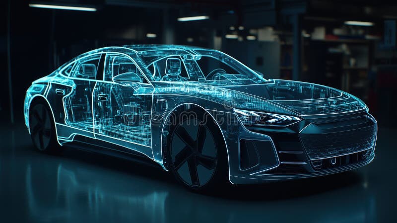 Futuristic Electric Vehicle Showcasing Advanced Technology and Design ...