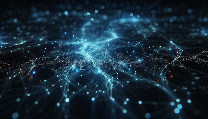 Futuristic Electrical Network Backgrounds Stock Illustration ...