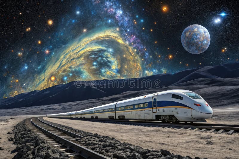 Futuristic Electromagnetic Hypertrain Travels through a Cosmic ...