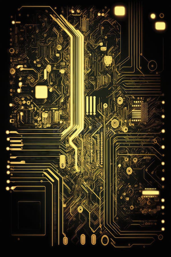 Futuristic Electronic Circuit Board Background for Technology Websites ...
