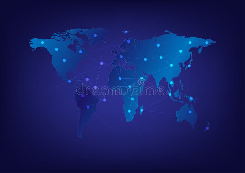 Futuristic Electronic Circuit Technology Concept, Vector Illustration ...