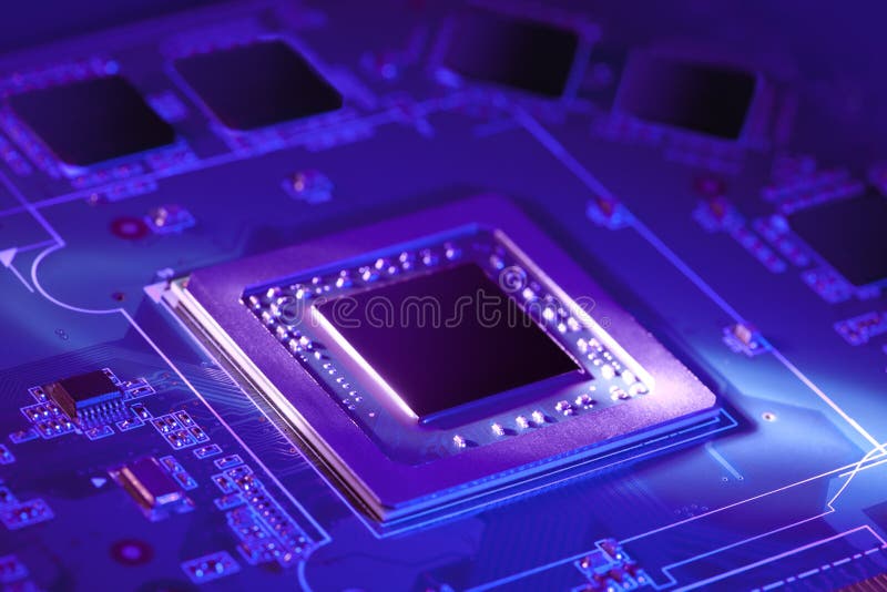 Futuristic Electronic Component Stock Photo - Image of single ...