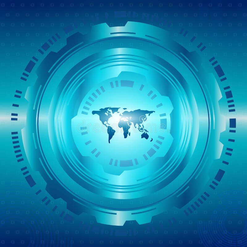 Futuristic Electronic Interface. Hud Interface Hologram. Computer ...