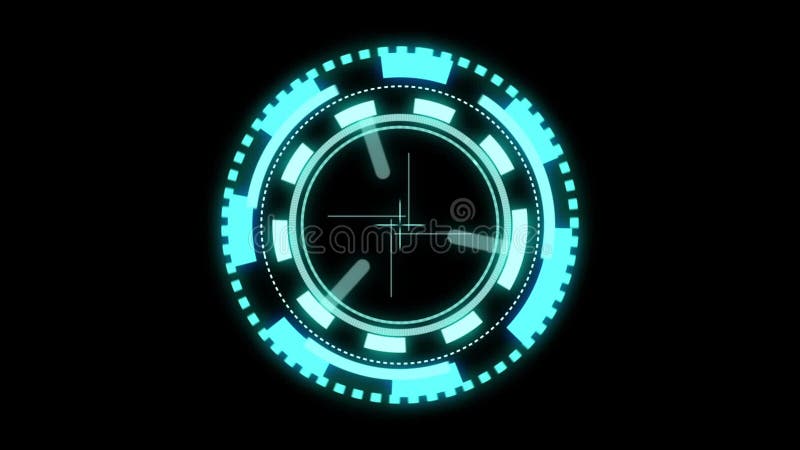 Sci Fi Futuristic User Interface HUD Lock on Target Stock Footage ...