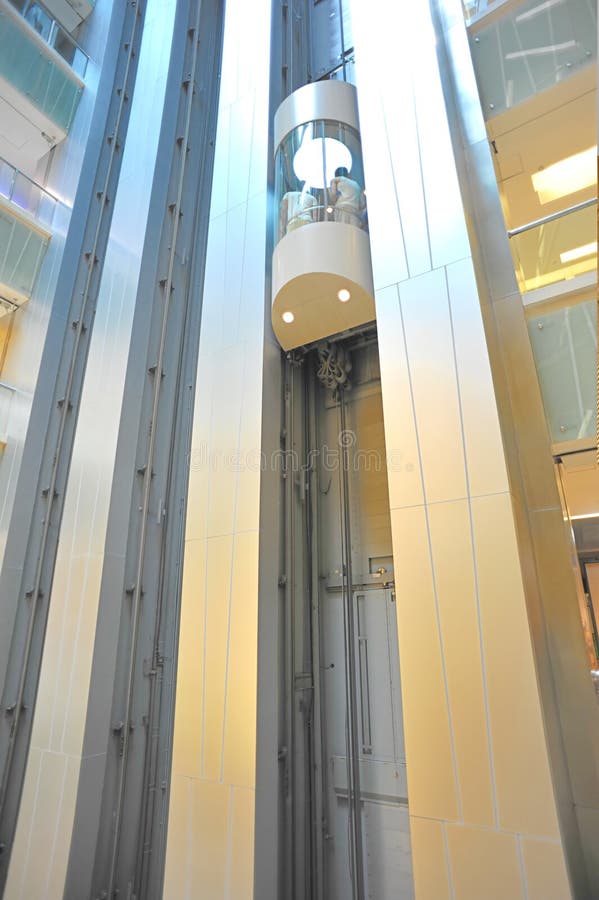 Elevators Inside Skyscraper Stock Image - Image of erect, levels: 6072185