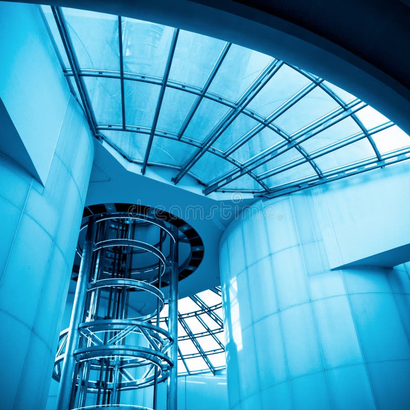 Glass elevator stock image. Image of futuristic, hallway - 5117199