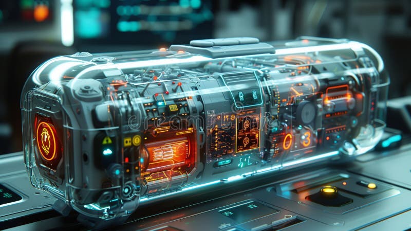 Futuristic Emergency Response Kit Stock Image - Image of interface ...