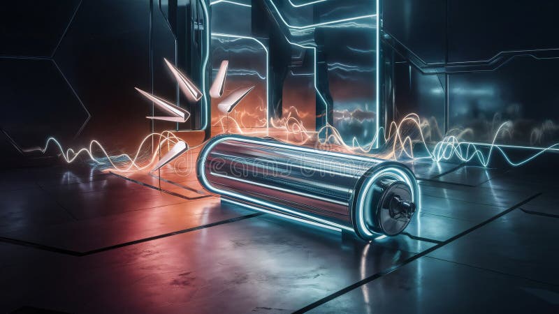 Futuristic Energy Cell, Sci-Fi Power Source, High Quality Image Stock ...