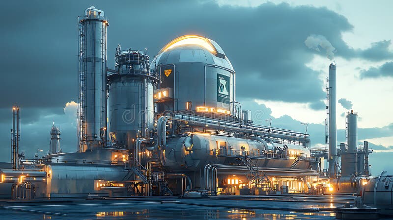 Futuristic Energy Conversion Station with Advanced Technology and ...