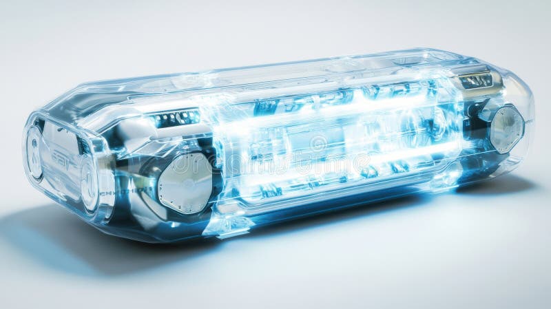 Futuristic Energy Core with Blue Led Lights for Technology Design ...