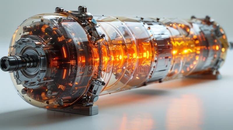 A Futuristic Energy Core Design Featuring Intricate Transparent Casing ...