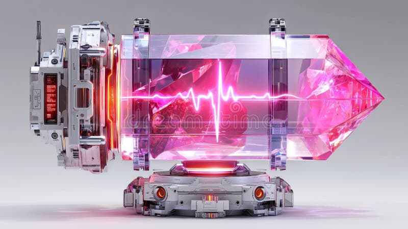 Futuristic Pink Energy Crystal Device Stock Photos - Free & Royalty ...