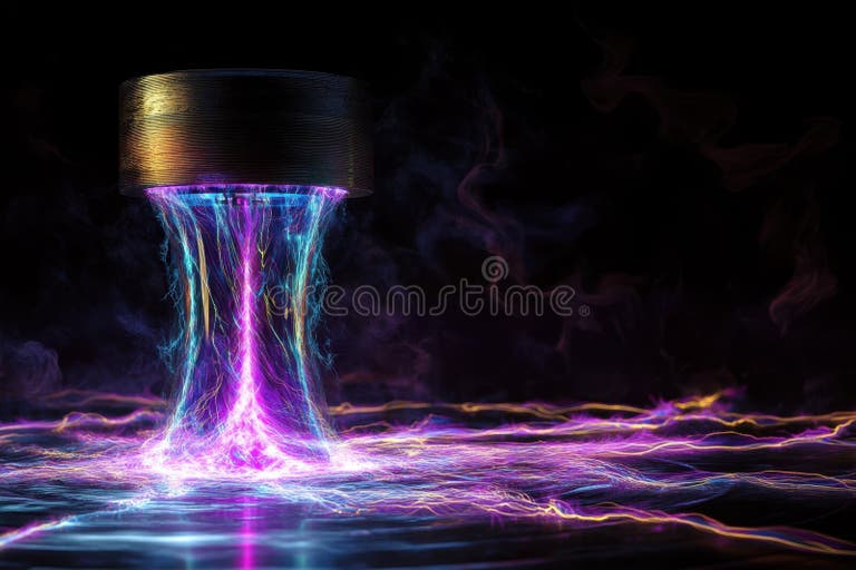 Futuristic Energy Flow Visualization with Vibrant Colors and Dynamic ...