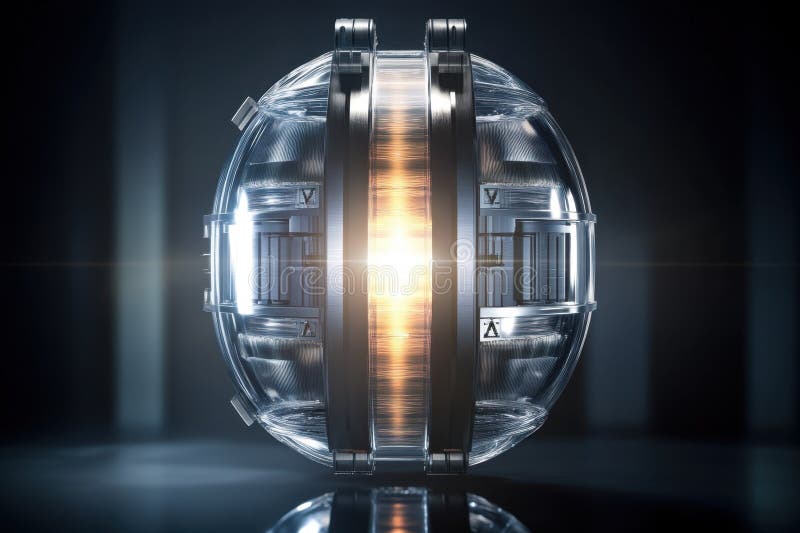 Futuristic Energy Generator Showcasing Intricate Design and Glowing ...