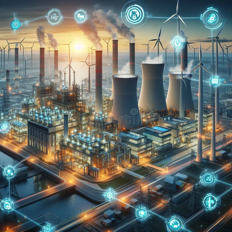 Futuristic Energy Network stock photo. Image of network - 310921306