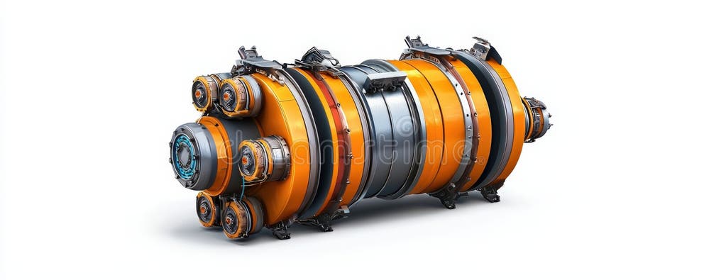 Futuristic Engine Component with Sleek Design and Advanced Technology ...
