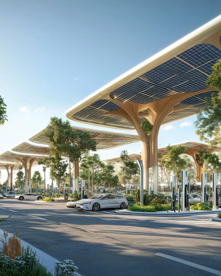 Large Futuristic Highway Service Area Stock Illustrations – 6 Large Futuristic Highway Service ...