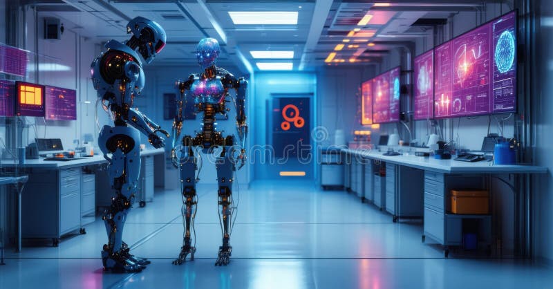 Futuristic Exoskeleton Research Lab Developing Advanced Robotic Suits ...