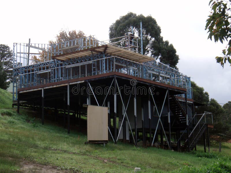 Futuristic and Experimental Building Architecture Stock Photo - Image ...