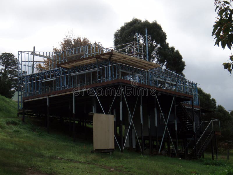 Futuristic and Experimental Building Architecture Stock Photo - Image ...