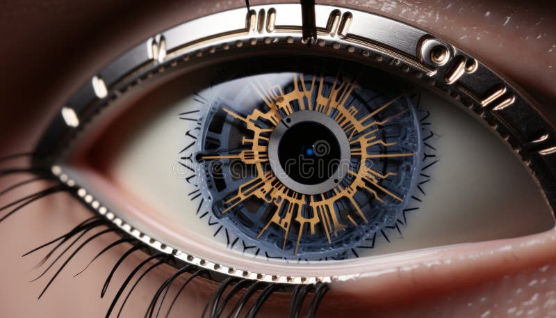 Futuristic Eye with Advanced Tech and Digital Focus on Business ...