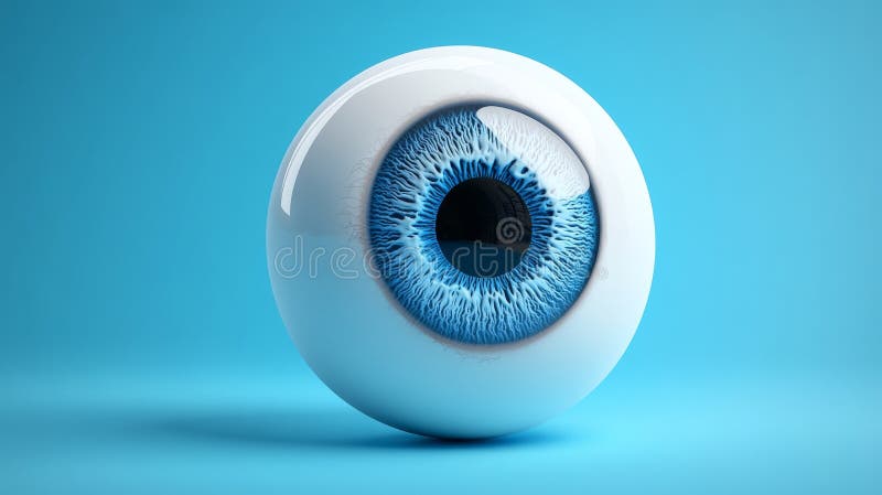 Futuristic Eye Concept on Blue Background for Technology Design Stock ...