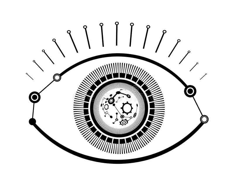 Futuristic eye icon stock vector. Illustration of creative - 117073045
