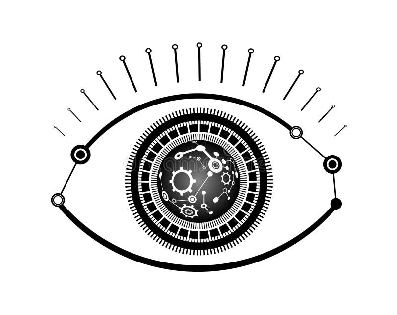Futuristic eye icon stock vector. Illustration of business - 115901385