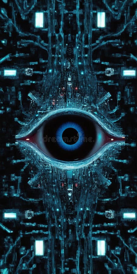 Futuristic Eye. Scanning for Personality Identification Stock ...
