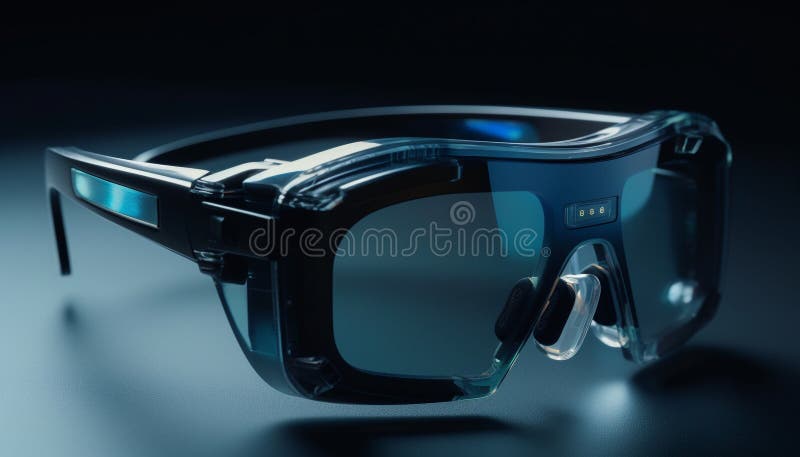 Futuristic Eyeglasses Reflect Modern Virtual Reality Technology ...