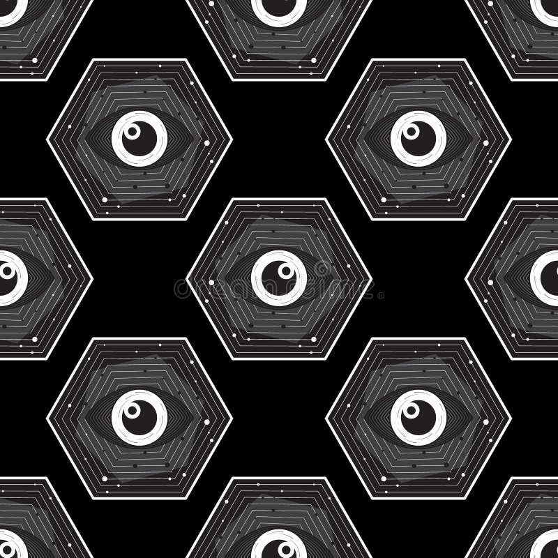 Hexagon Eyes Stock Illustrations – 1,009 Hexagon Eyes Stock ...