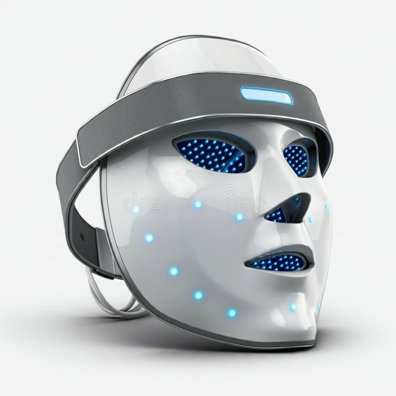 Futuristic Face Mask Designed for Technology-driven Purposes, Such As ...