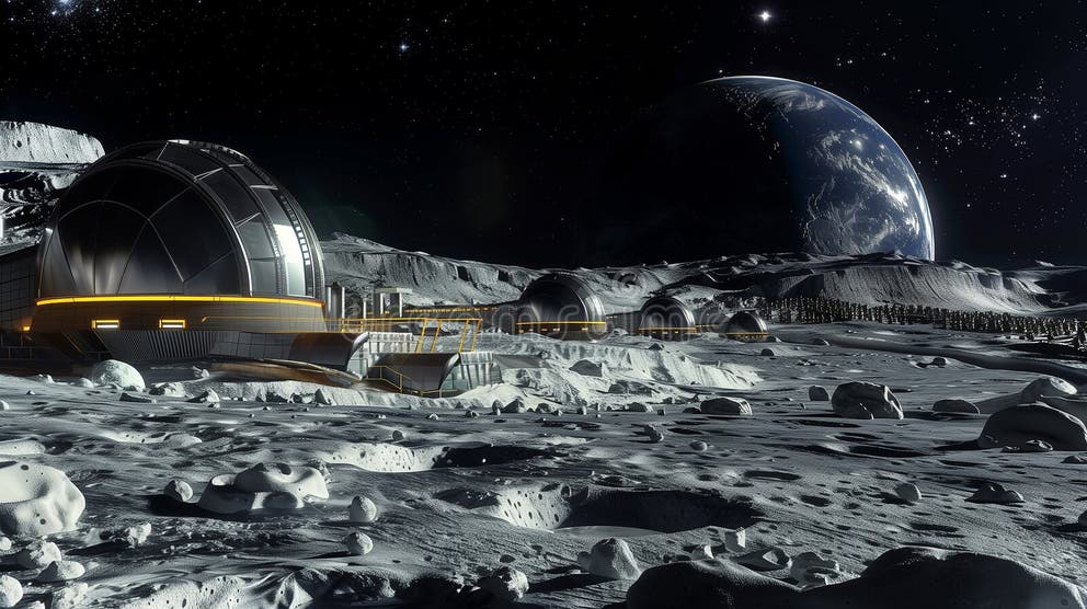 A Futuristic Facility on the Moon Processes Regolith for Asteroid ...