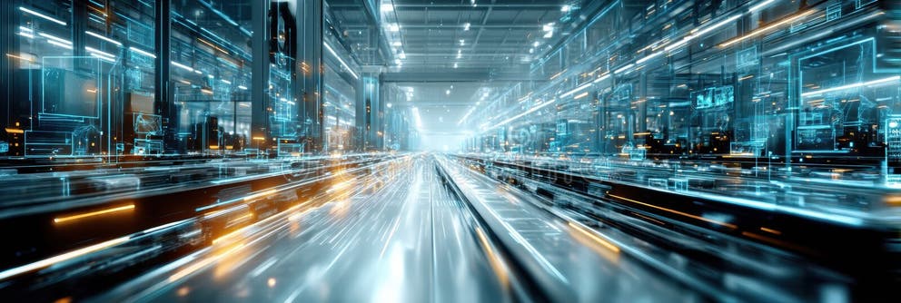 Futuristic Factory Shutdown Reflecting the Impact of Supply Chain ...